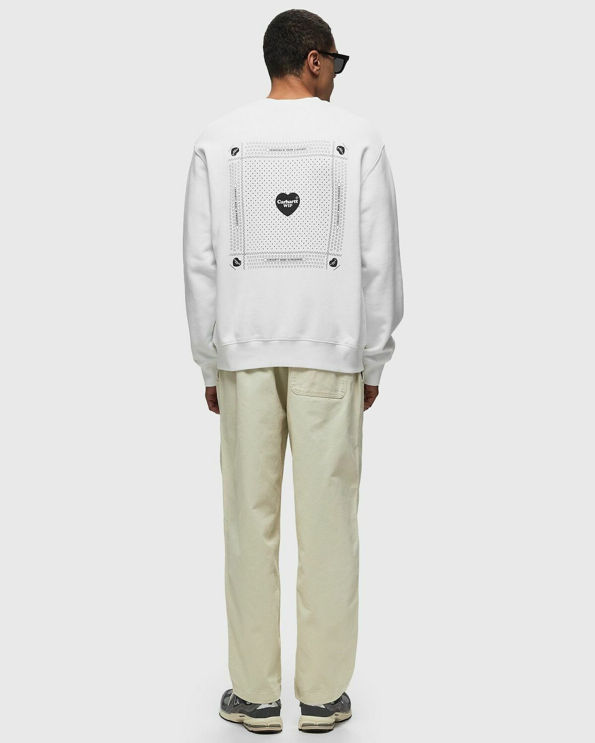Carhartt Wip Heart Bandana Sweat White Sweatshirts Carhartt WIP