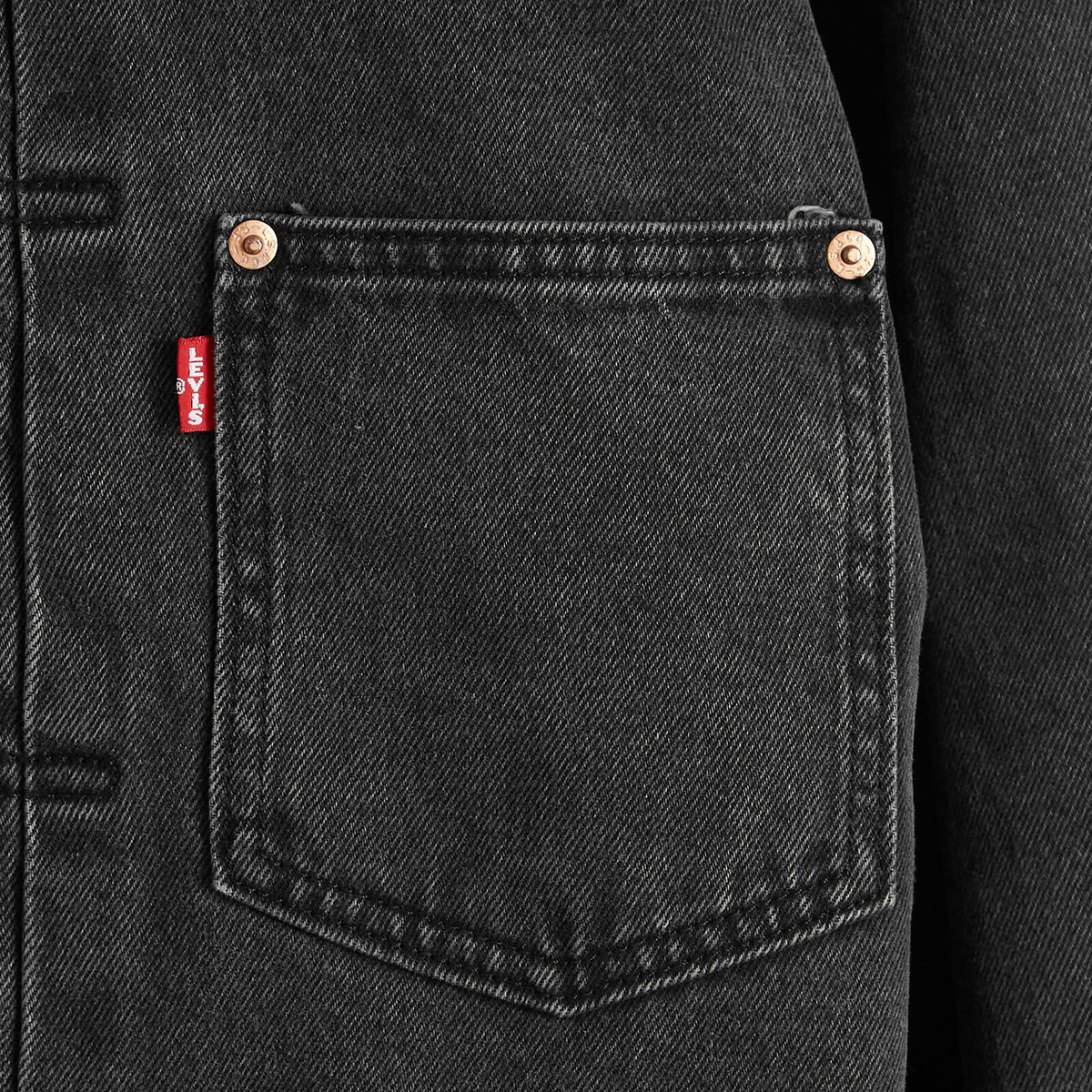 Levi's Men's Levis Exclusive Red Tab Type I Trucker Jacket in Black ...