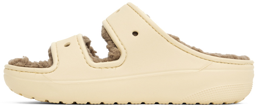 Crocs Off-White Classic Cozzzy Sandals Crocs