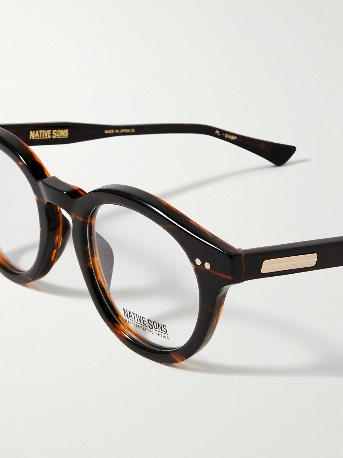 Native Sons - Richter Round-Frame Tortoiseshell Acetate Optical Glasses ...