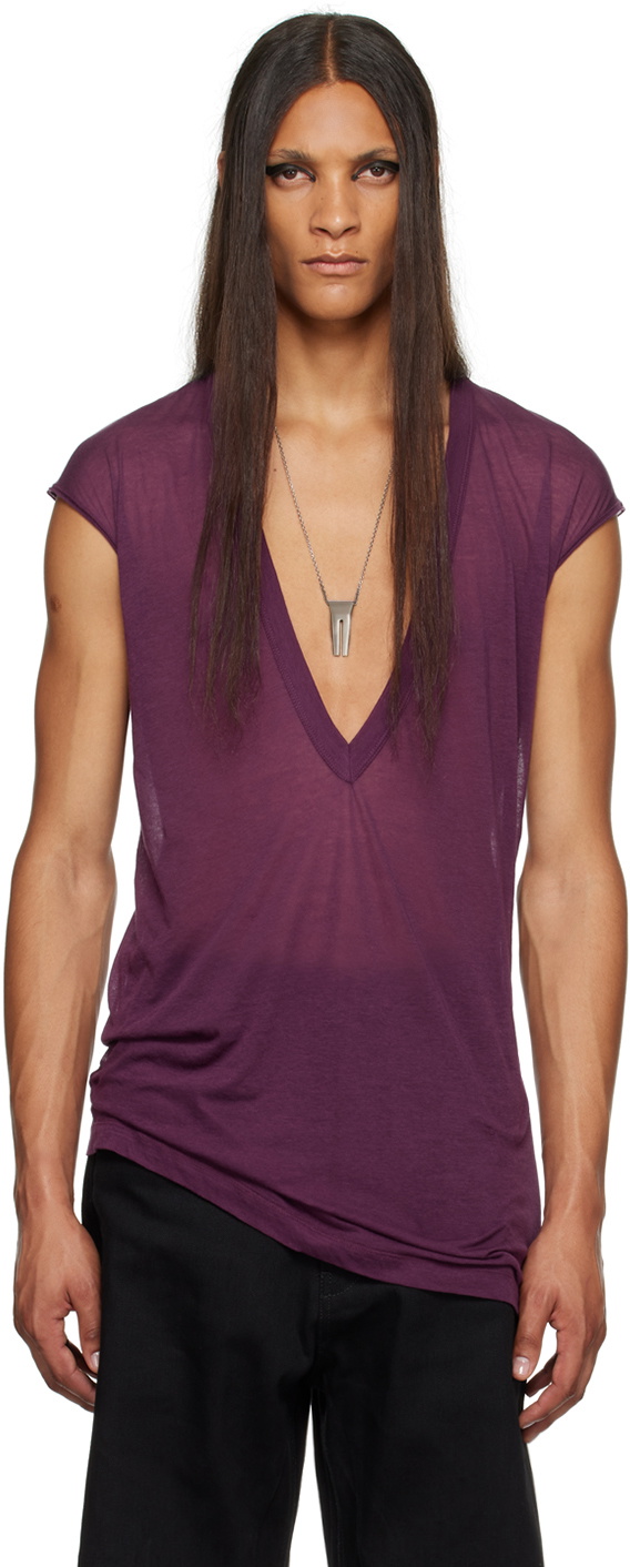Rick Owens SSENSE Exclusive Purple KEMBRA PFAHLER Edition Dylan T-Shirt ...