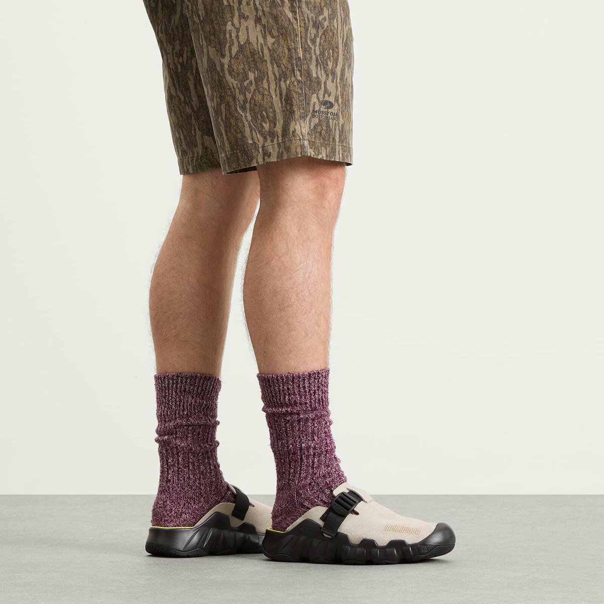 Keen Men's x Metalwood Hyperport Leather Clog in Plaza Taupe/Black KEEN