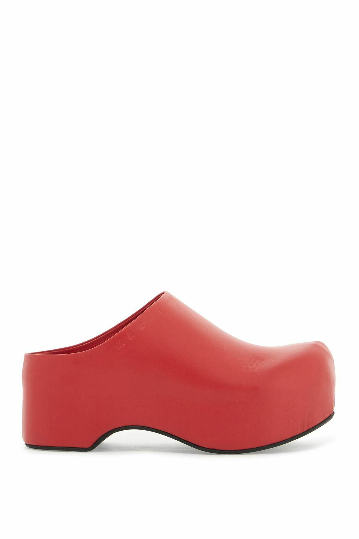 MARNI chunky clog sabot with Red Marni