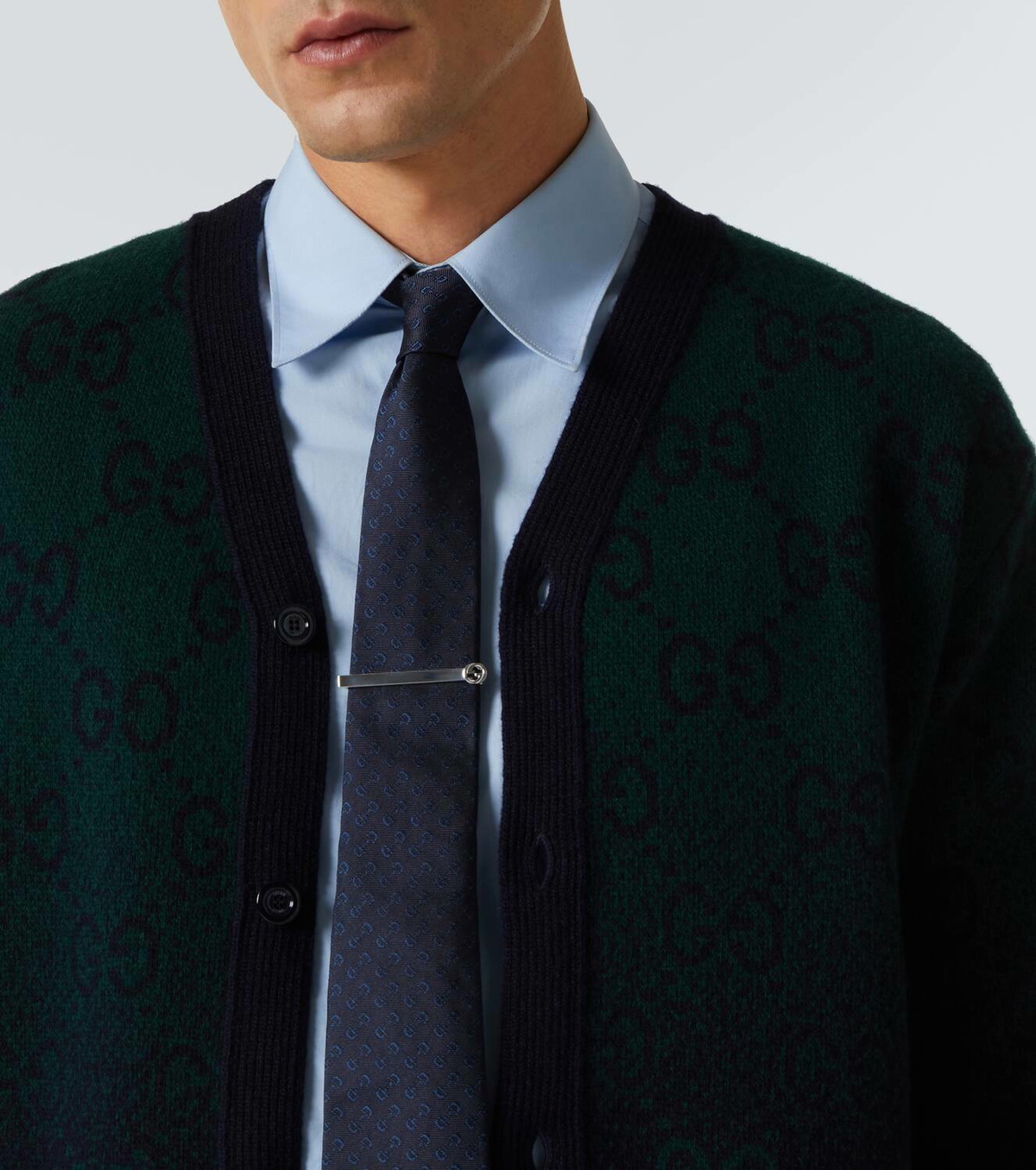 Gucci Interlocking G sterling silver tie bar Gucci