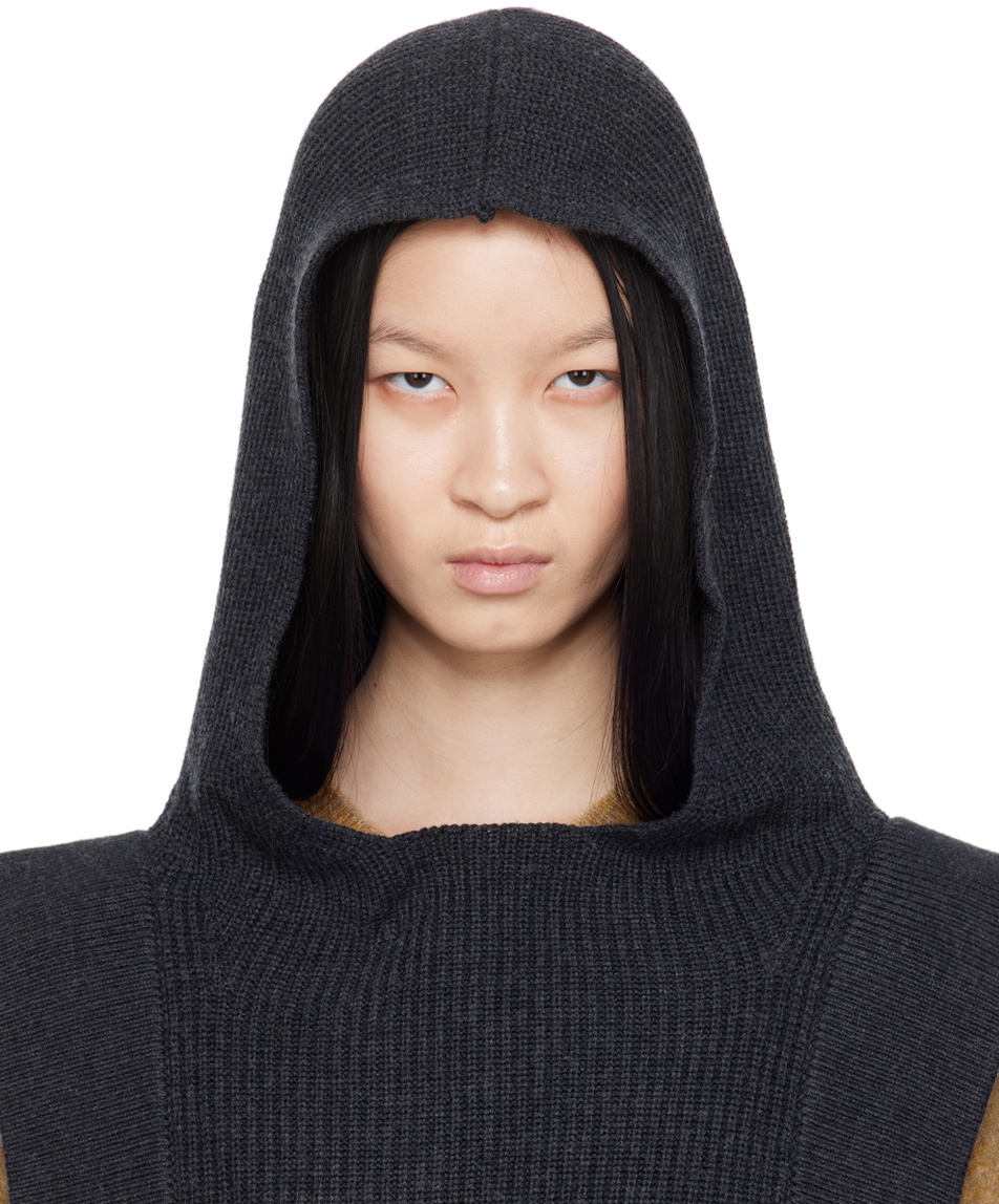 Isabel Marant Gray Ginny Hooded Scarf Isabel Marant