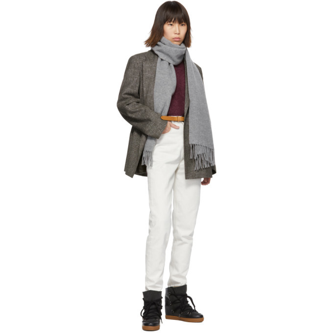 Isabel Marant Grey Zalinea Classic Scarf Isabel Marant