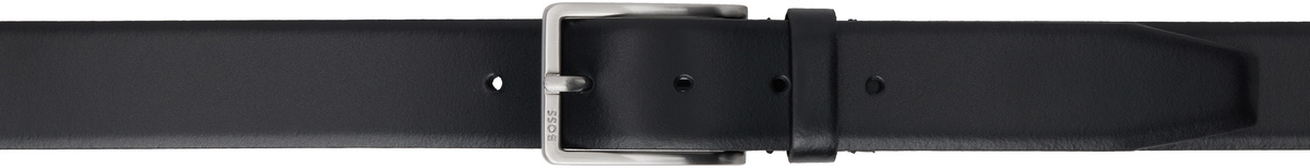BOSS Black Engraved-Logo Buckle Leather Belt BOSS