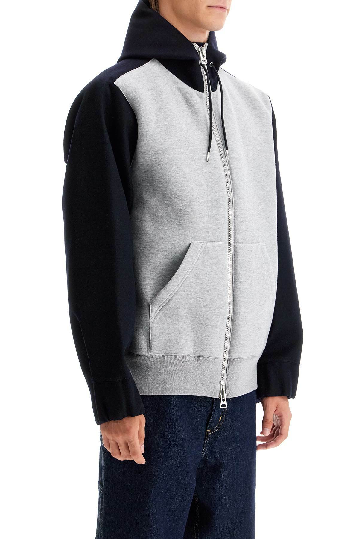 Sacai Drawstring Zip-up Hoodie Sacai