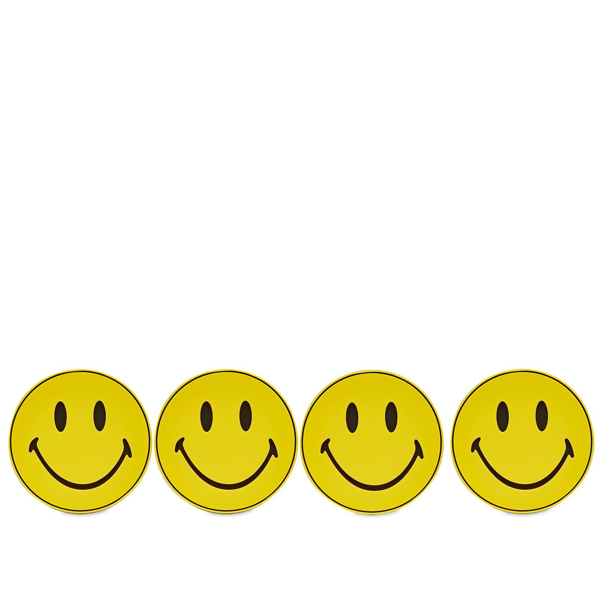 MARKET Men's Smiley Coaster Set in Yellow/Black MARKET
