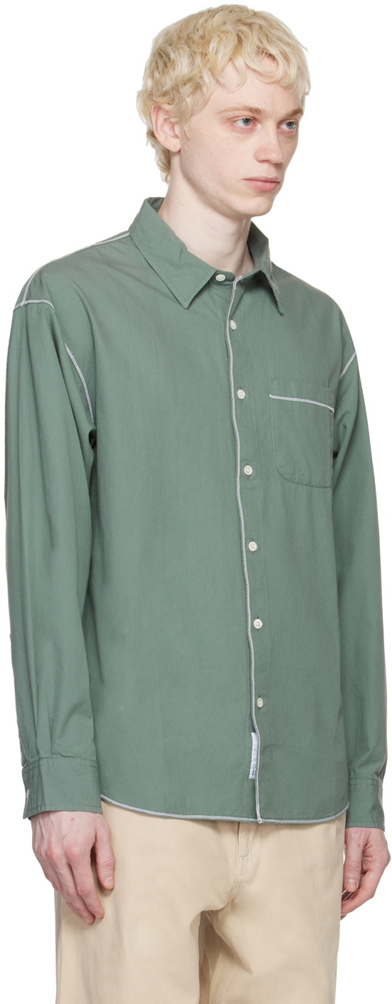 Adsum Green Overlock Shirt Adsum