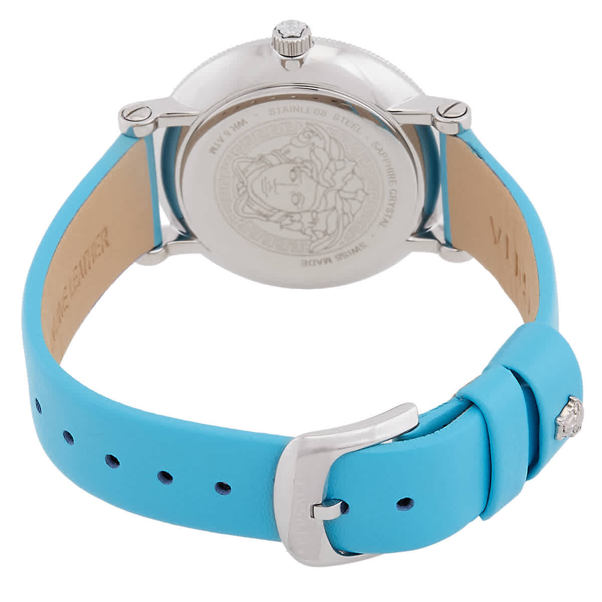 Versace Greca Flourish Quartz Light Blue Dial Ladies Watch Ve7f00123 ...