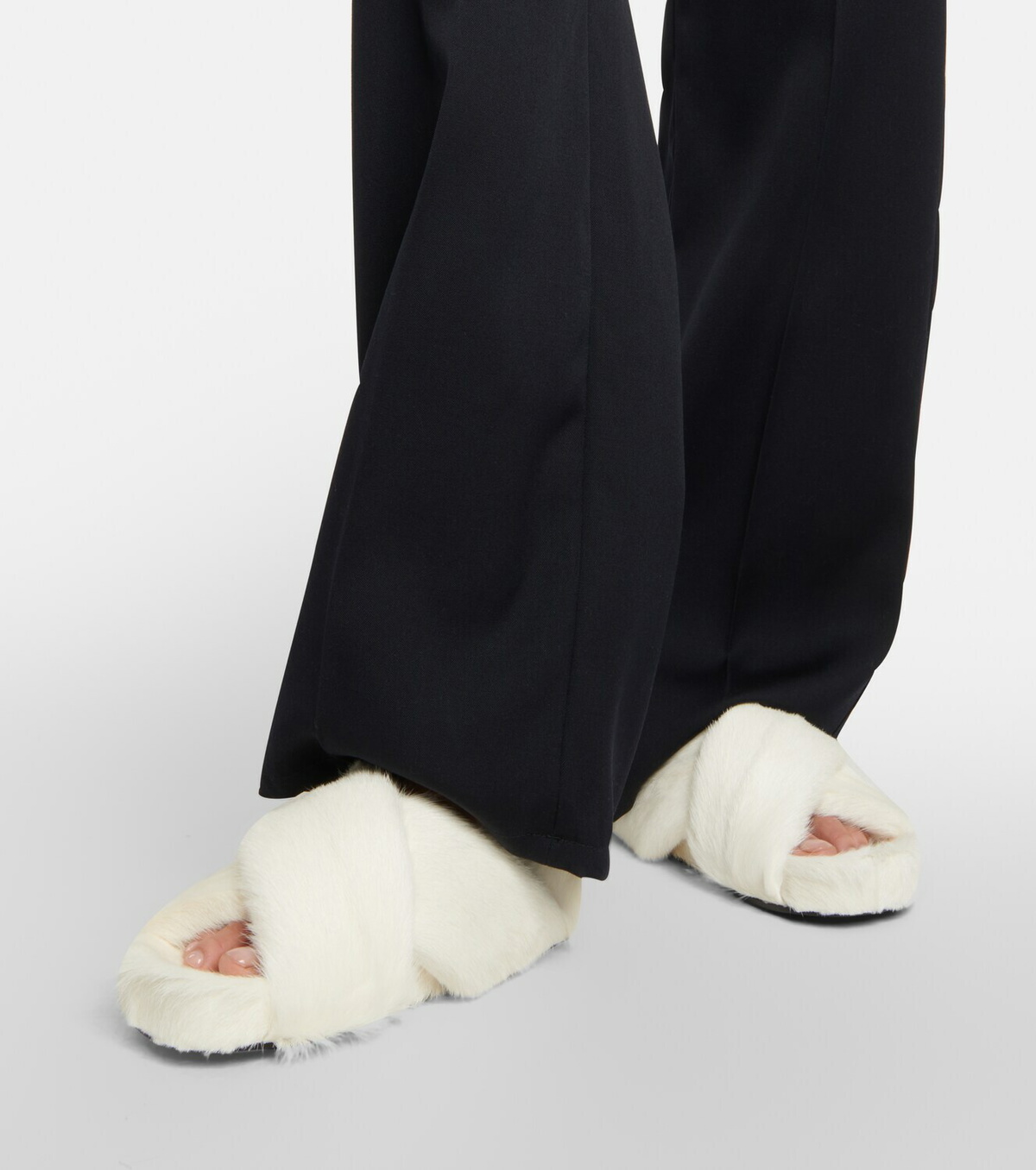 Jil Sander - Shearling sandals Jil Sander