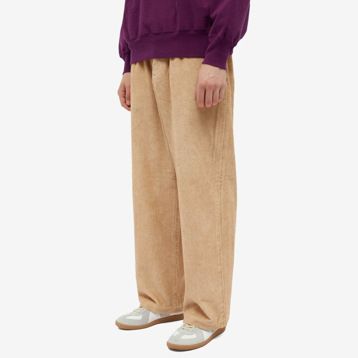Our Legacy Men's Borrowed Cord Chino in Washed Oat Cotton Linen Cord ...