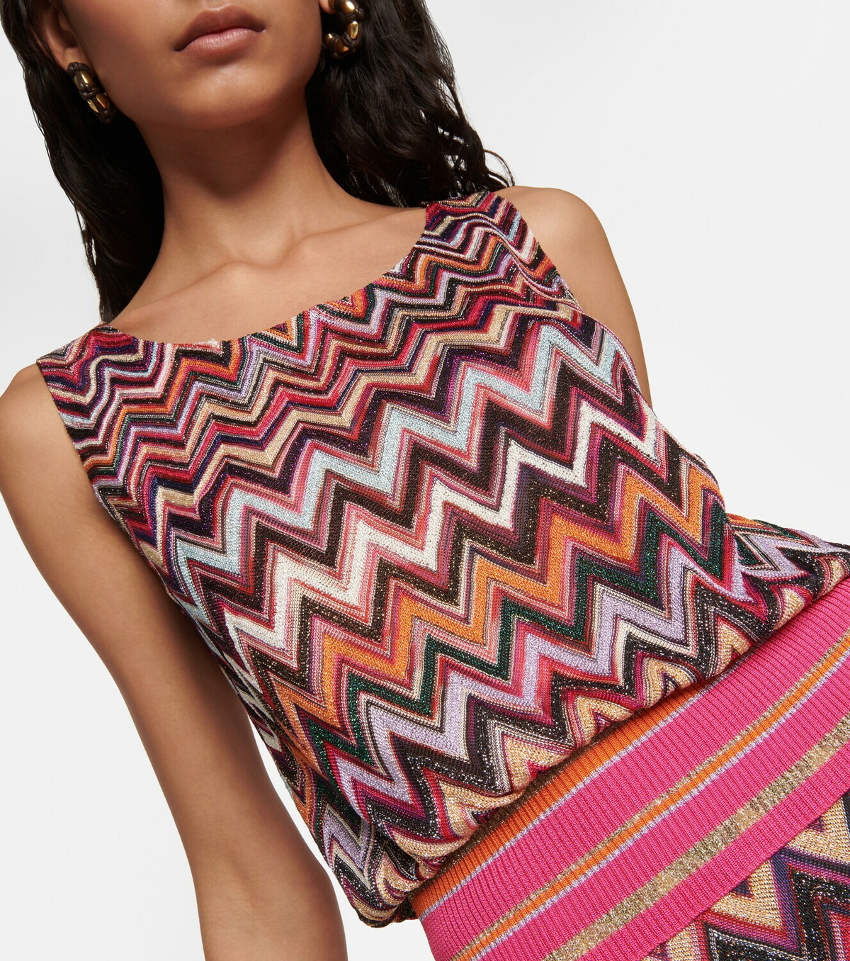 Missoni Zig-zag lamé top Missoni