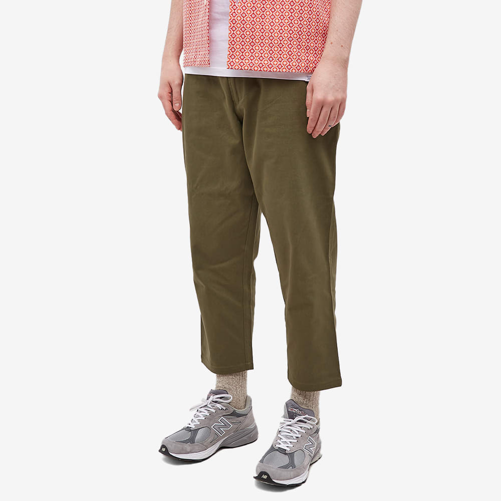 Universal Works Men's Twill Hi Water Trouser in Light Olive Universal Works