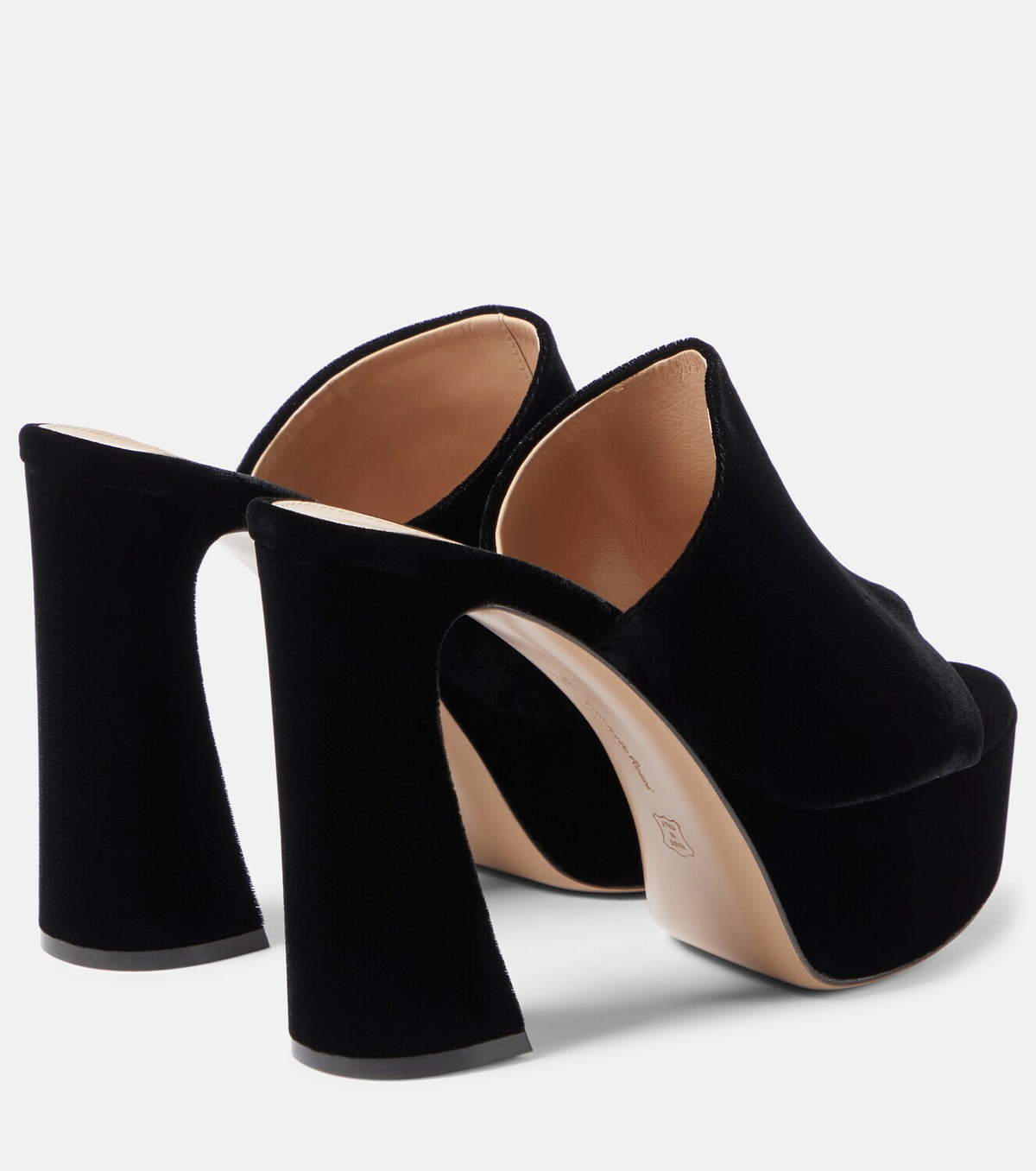 Gianvito Rossi Holly velvet platform mules Gianvito Rossi