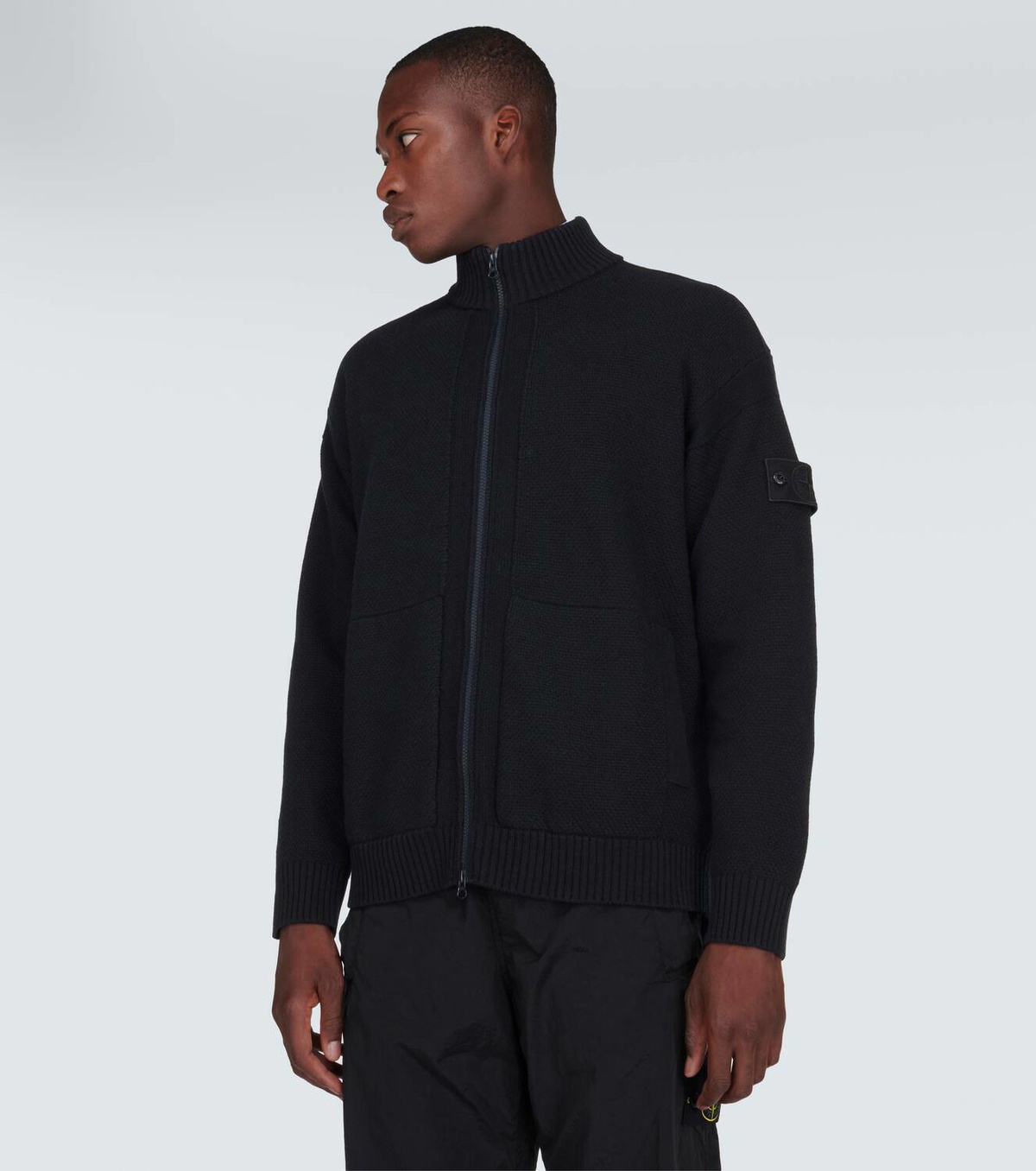 Stone Island Ghost virgin wool cardigan Stone Island