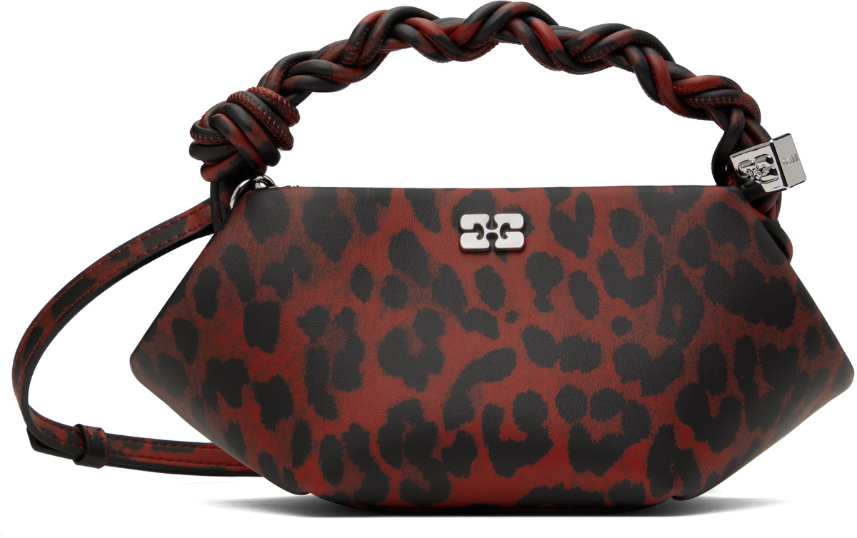 GANNI Red Leopard Mini GANNI Bou Bag GANNI