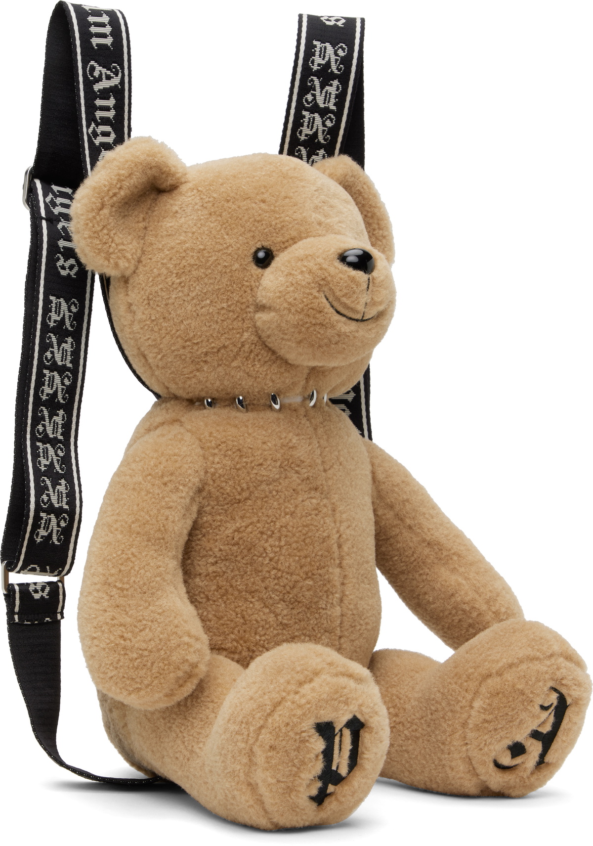 Palm Angels Tan 'Bear in Mind' Backpack Palm Angels