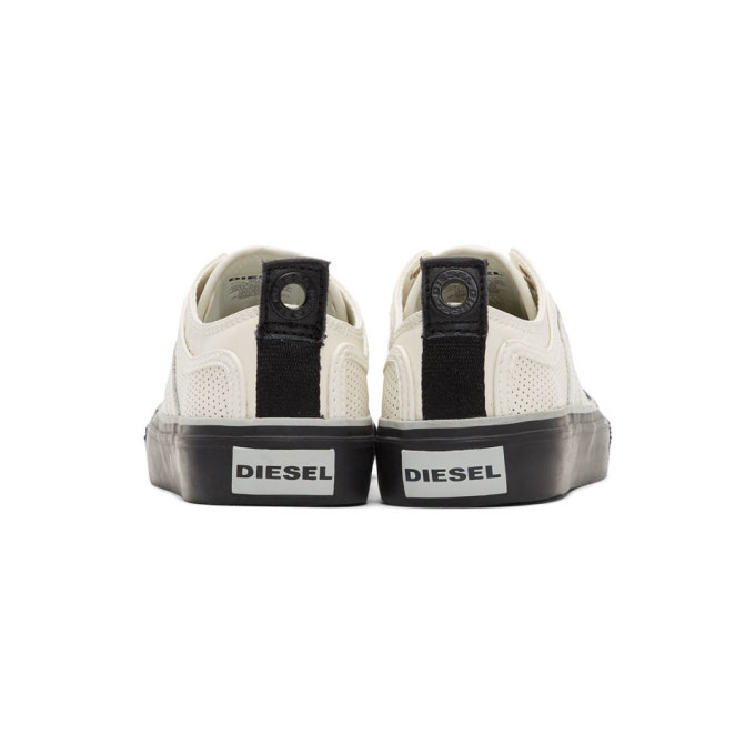 Diesel White S-Astico Low Logo Sneakers Diesel