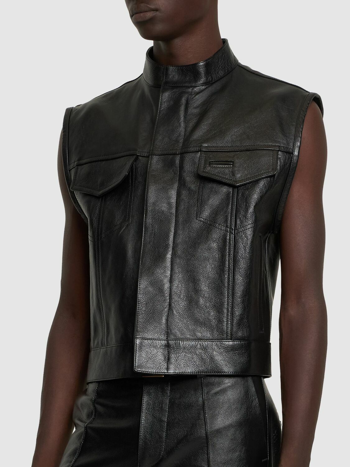 VERSACE - Leather Vest Versace