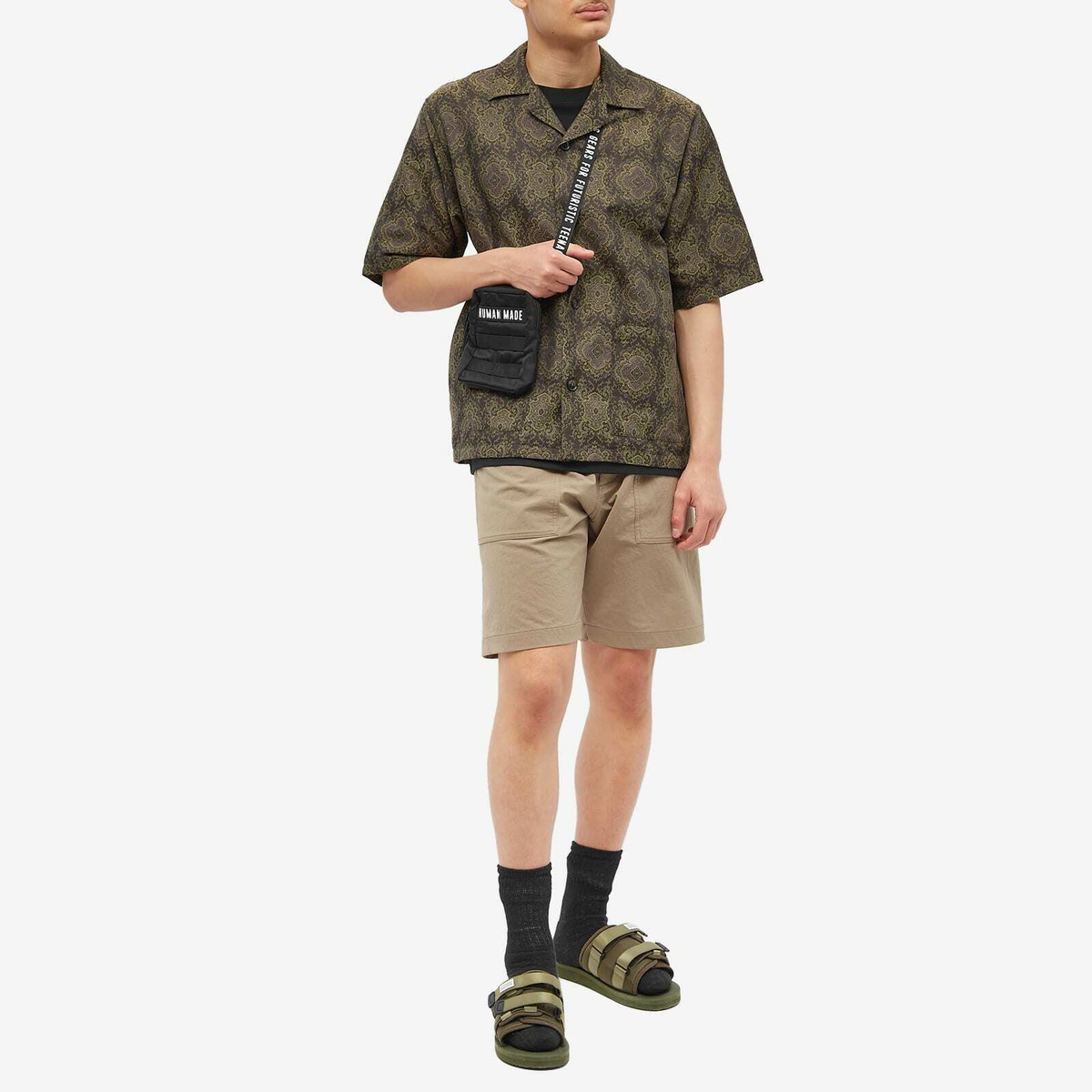 Human Made Men's Military Small Pouch Bag in Black Human Made