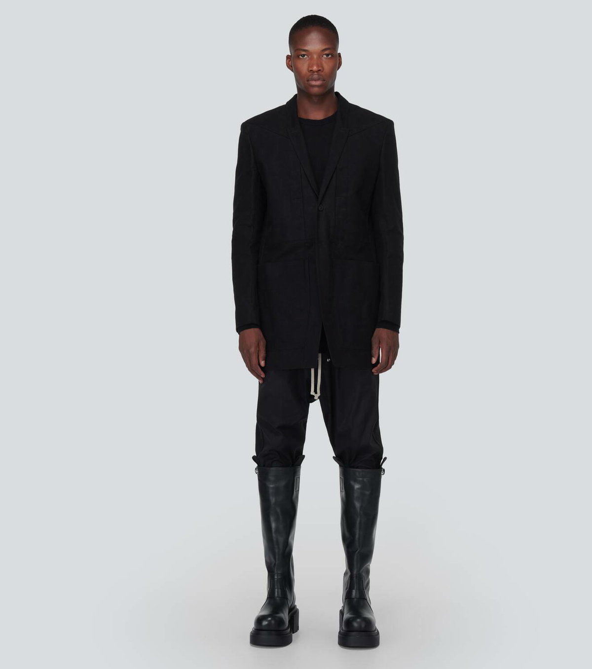 Rick Owens Leather knee-high boots Rick Owens