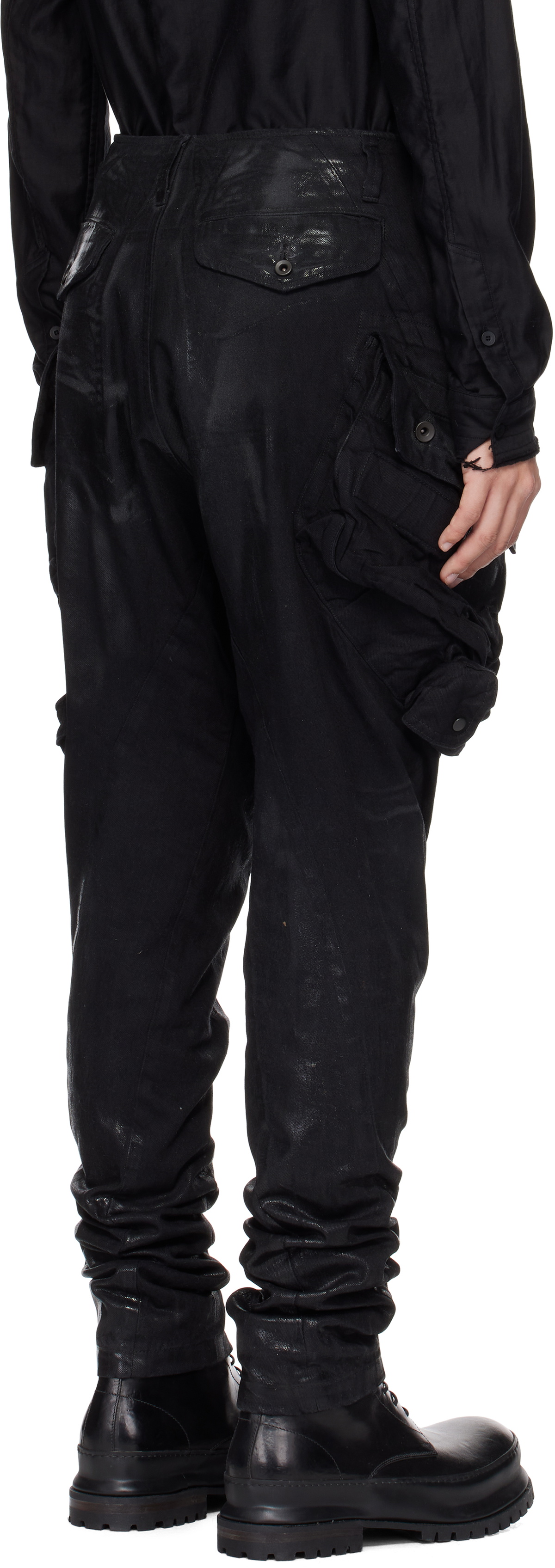 Julius Black Gasmask Cargo Pants Julius