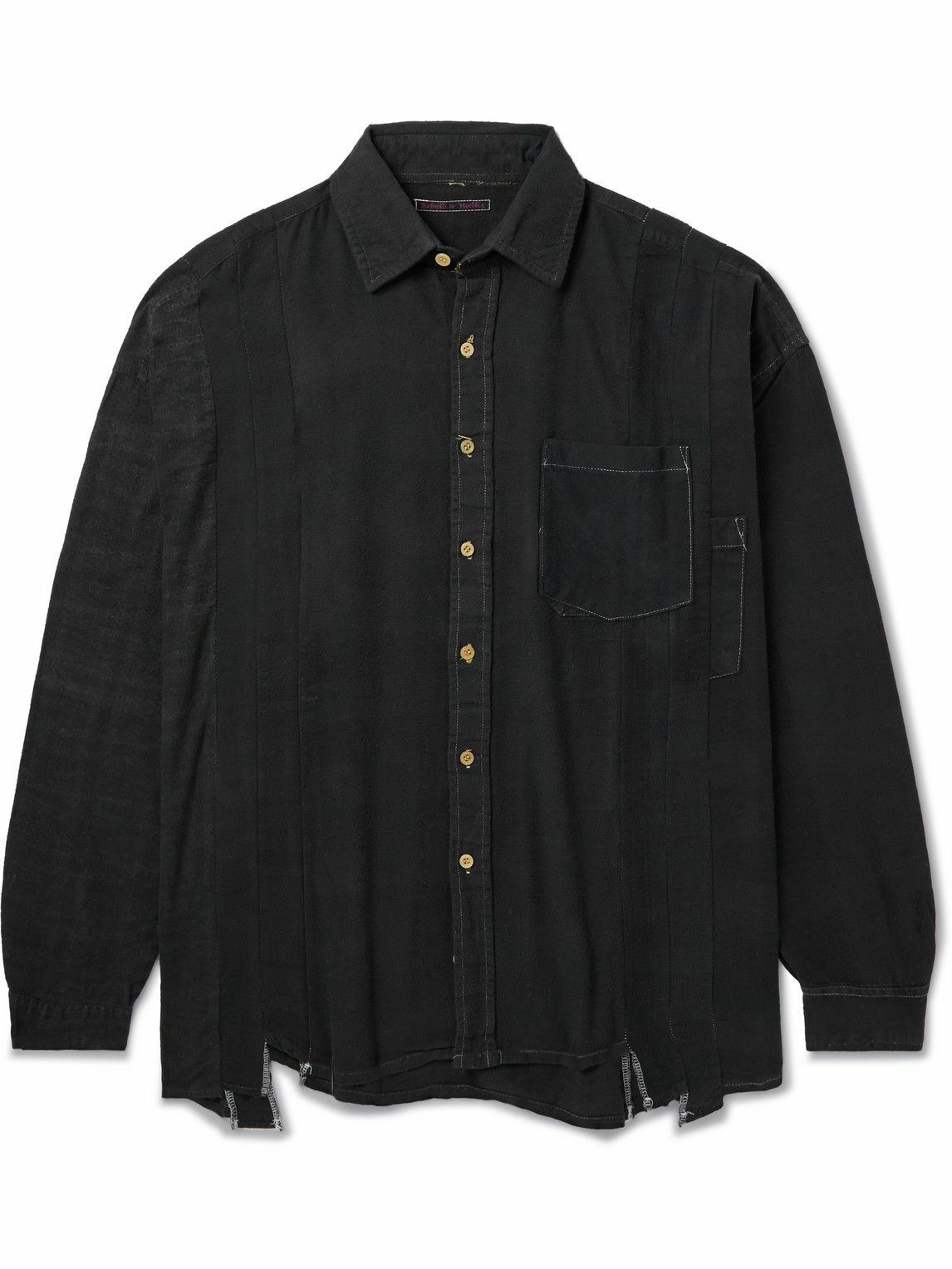 Needles - Asymmetric Checked Cotton-Flannel Shirt Needles