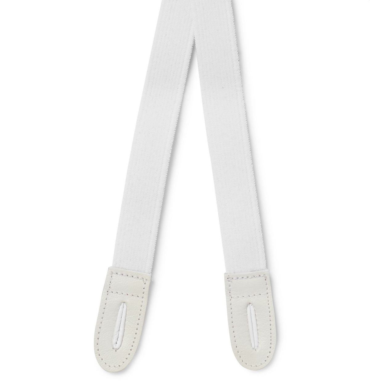 Anderson & Sheppard - Leather-Trimmed Felt Braces - Burgundy Anderson ...