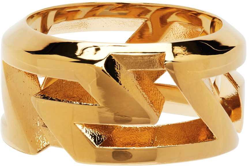Versace Gold Greca Ring Versace