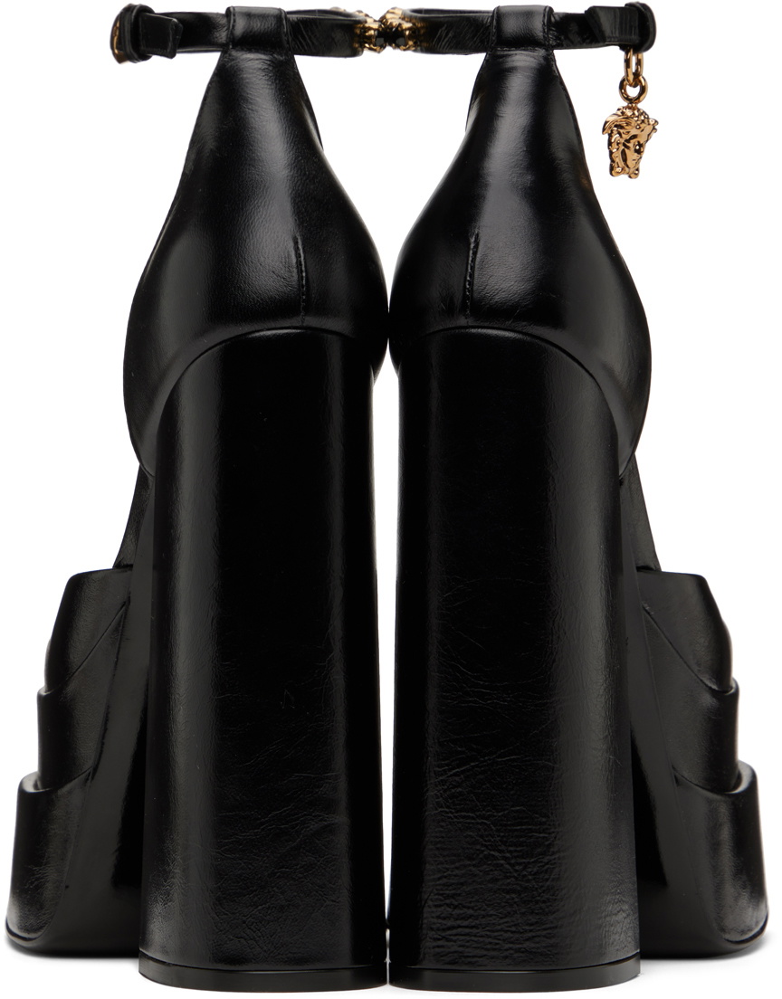 Versace Black Aevitas Platform Heels Versace