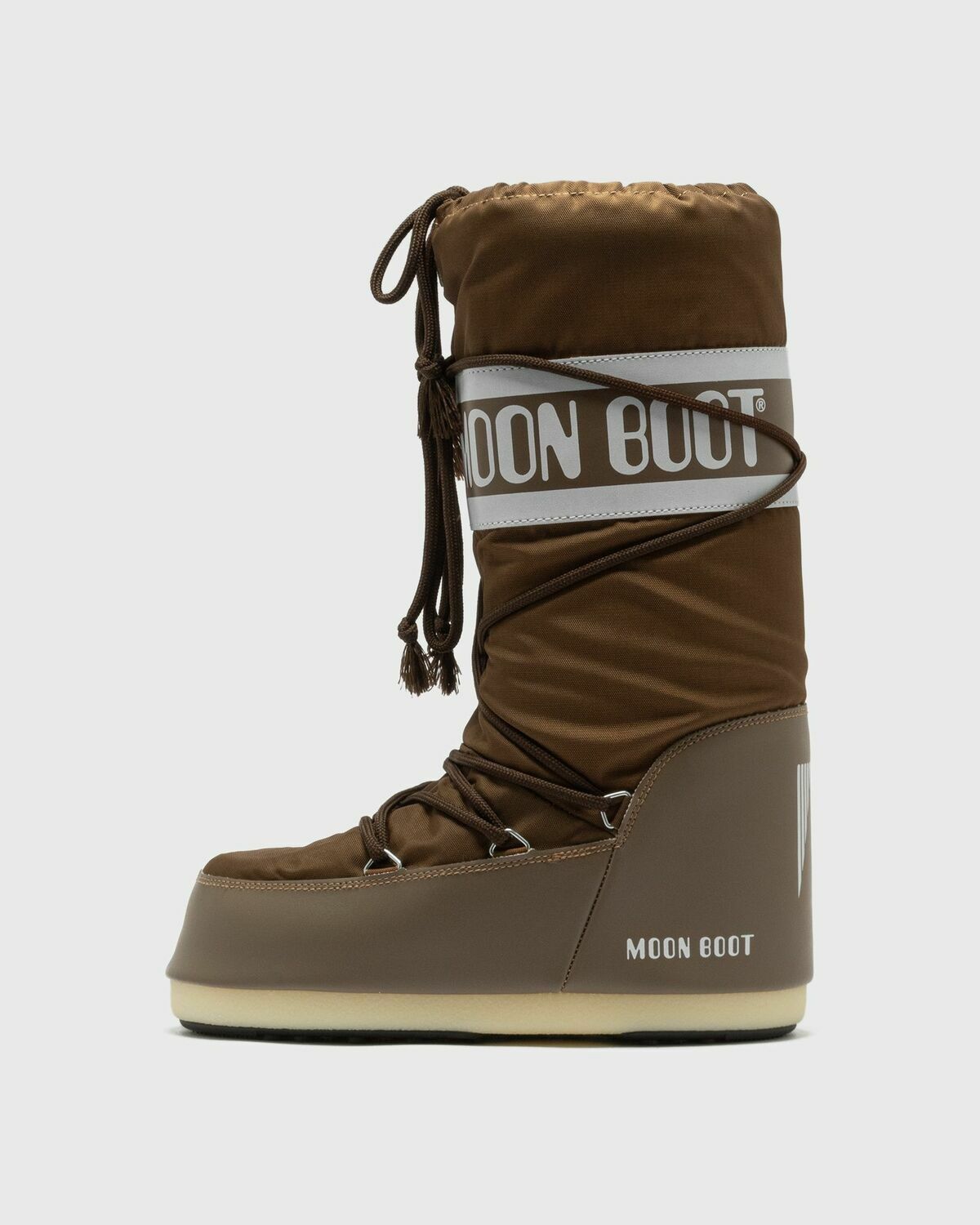 Moon Boot Mb Icon Nylon Brown Boots Moon Boot