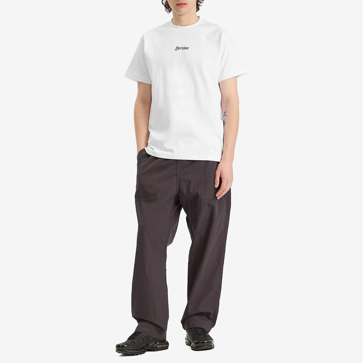 Service Works Men's Service Logo T-Shirt in White Service Works