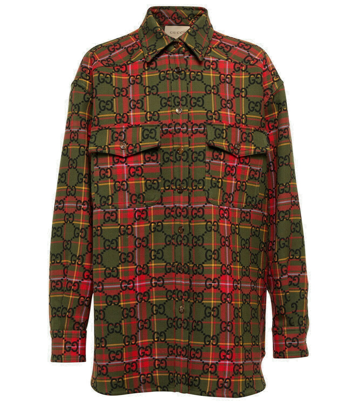Gucci - GG checked wool shirt Gucci