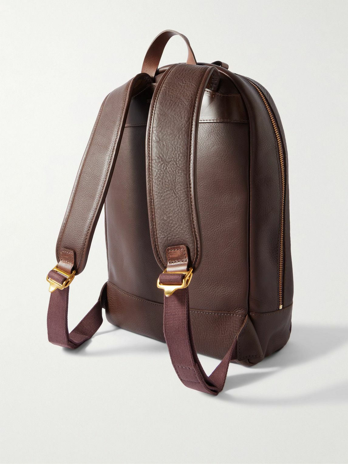 Bennett Winch - Logo-Debossed Full-Grain Leather Backpack Bennett Winch