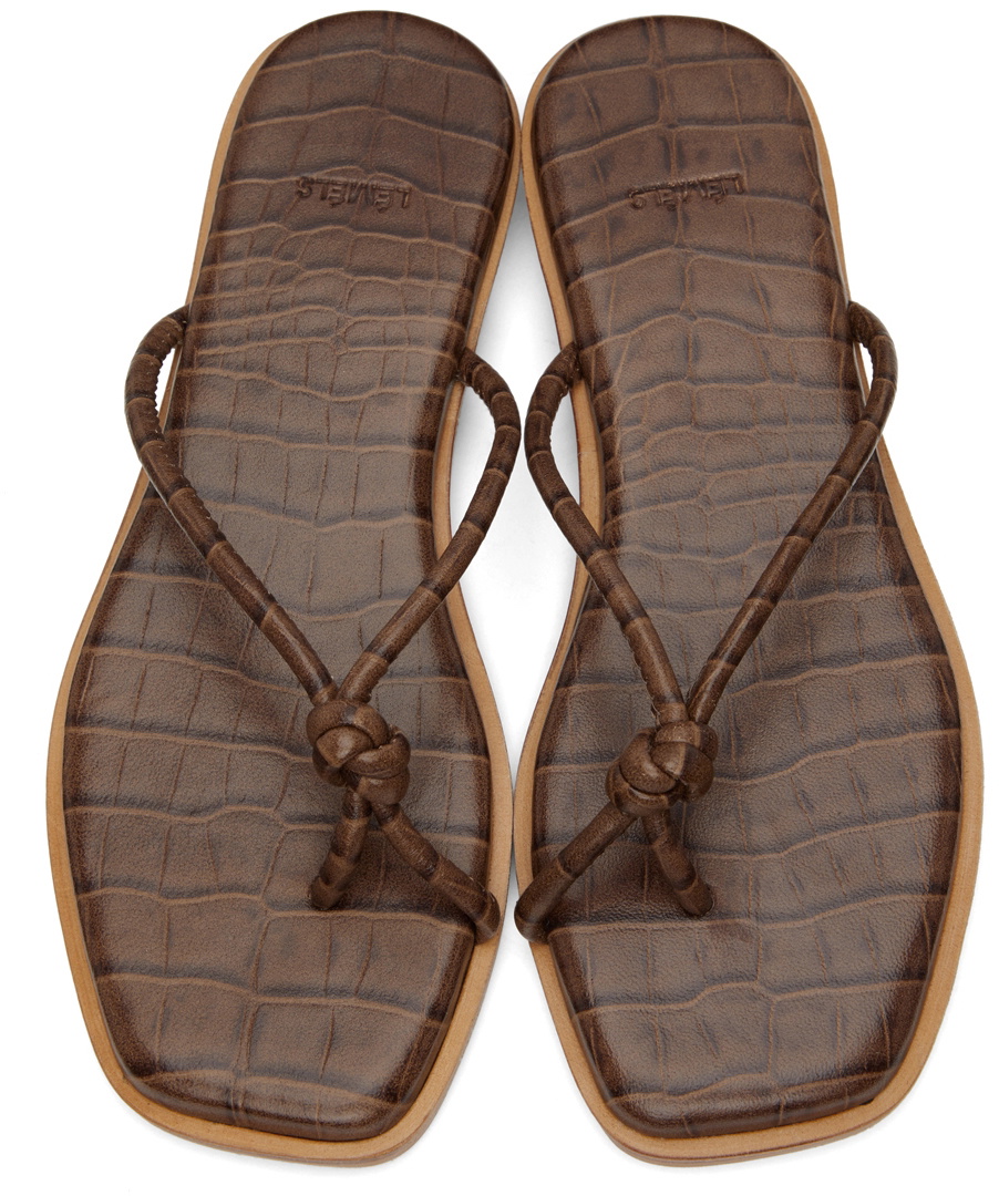 LÉMÉLS Brown Rope Sandals