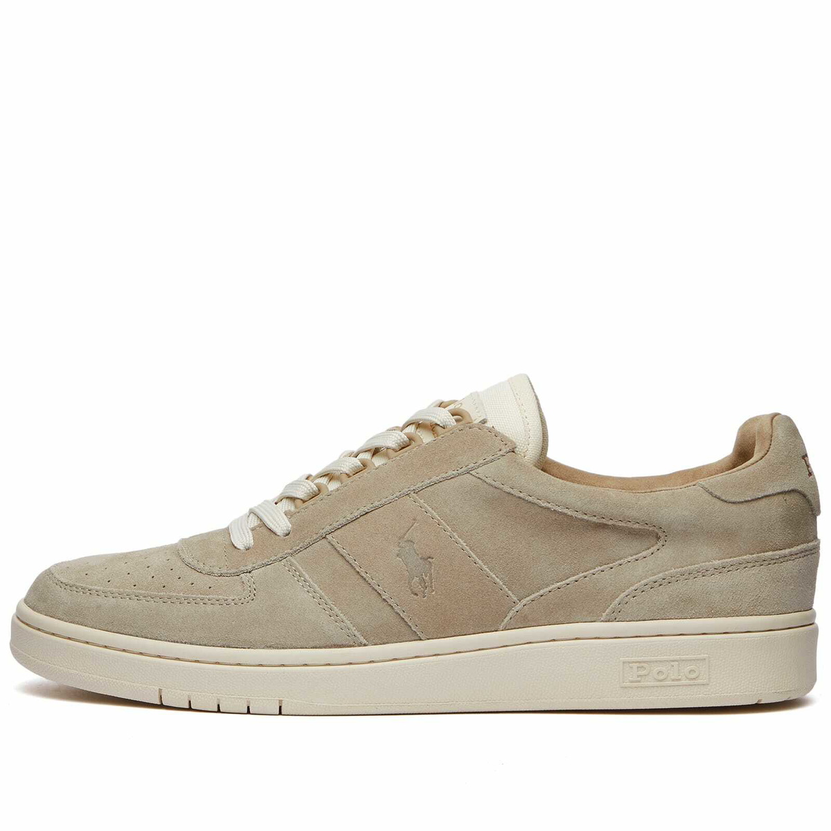 Polo Ralph Lauren Men's Suede Polo Court Sneakers in Hampton Khaki Polo ...