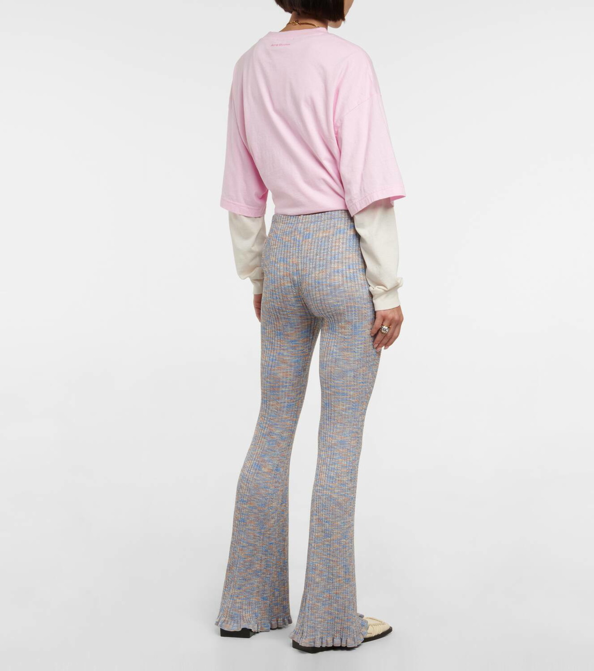 Acne Studios Ribbed flared pants Acne Studios