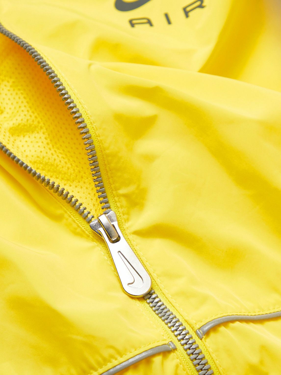 Nike - Sportswear Logo-Print Shell Hooded Jacket - Yellow Nike