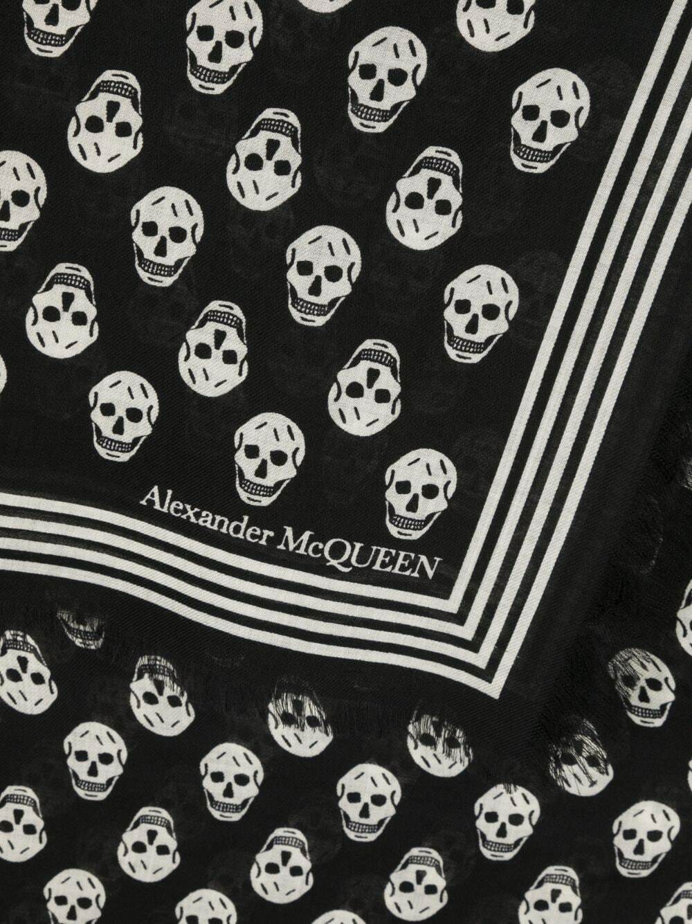 ALEXANDER MCQUEEN - Skull Wool Scarf Alexander McQueen