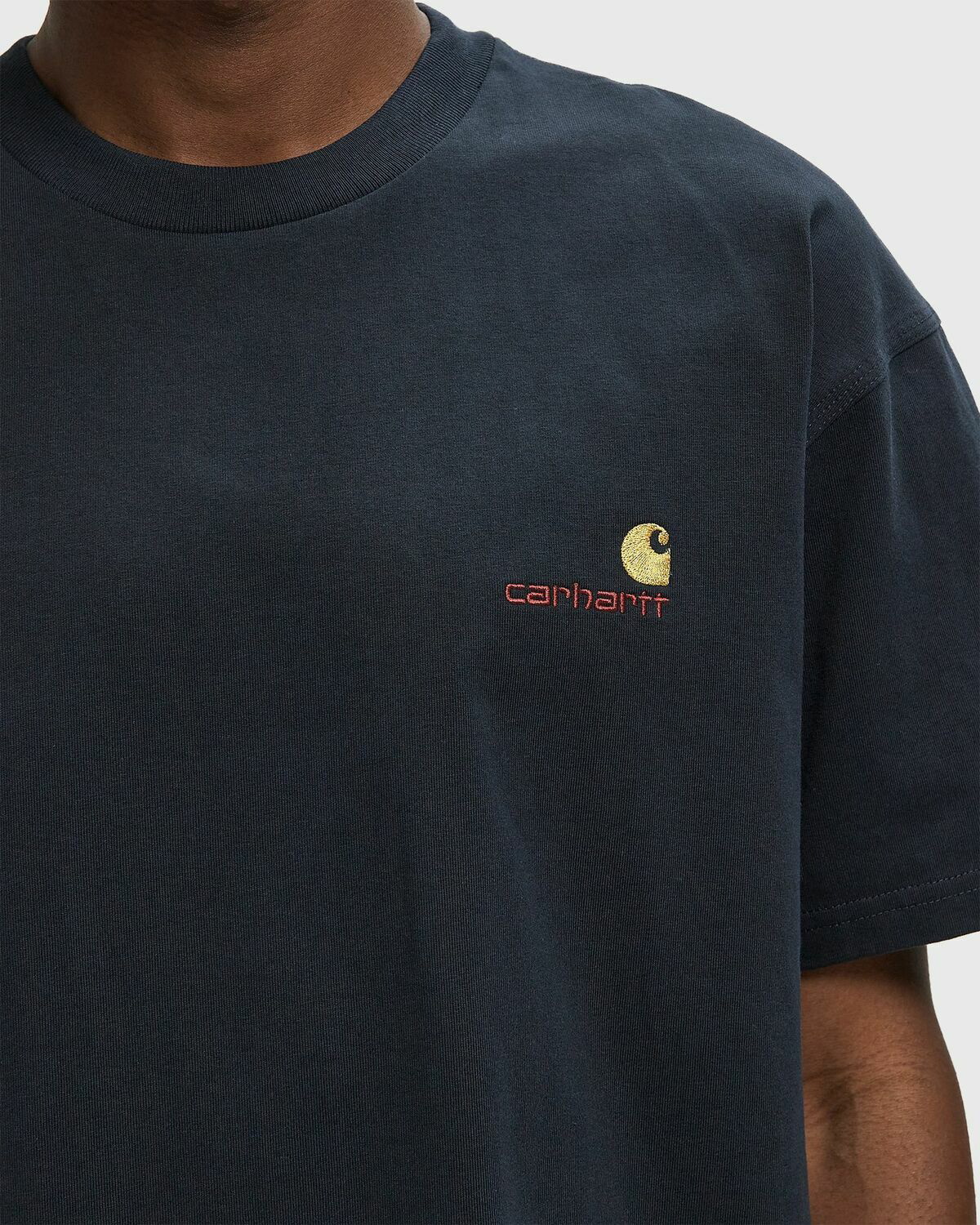 Carhartt WIP S/S American Script Tee Black Mens Longsleefe Carhartt WIP