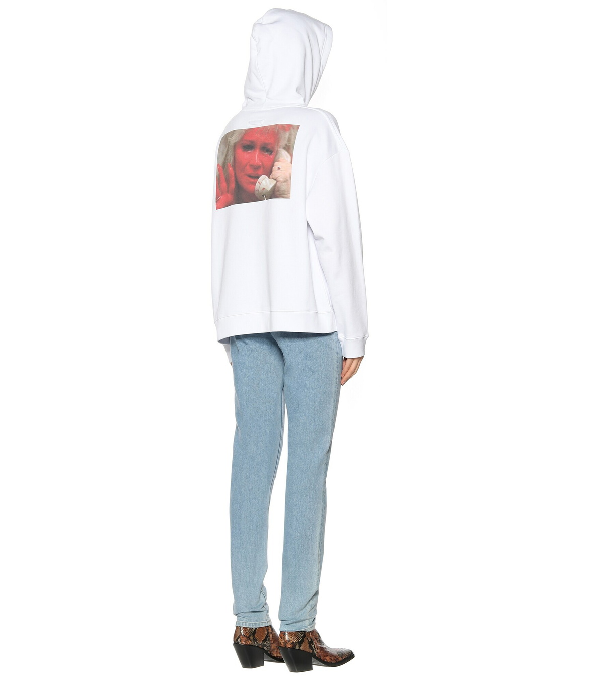 Raf Simons - Printed cotton hoodie Raf Simons
