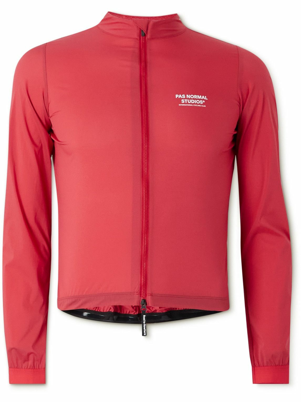 Pas Normal Studios - Slim-Fit Logo-Print Nylon Cycling Jacket - Red Pas ...