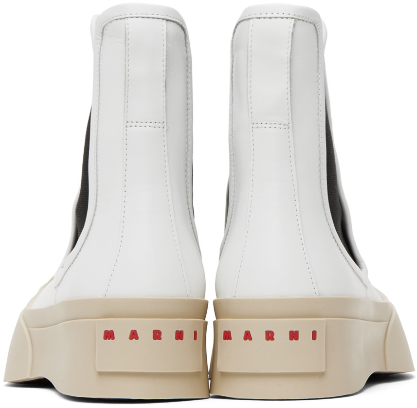 Marni White Pablo Chelsea Boots Marni