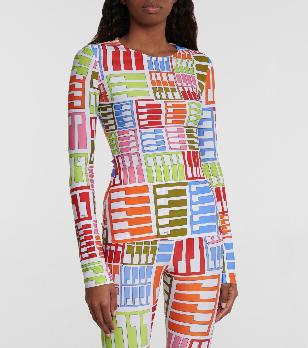Pucci - Printed jersey top Emilio Pucci