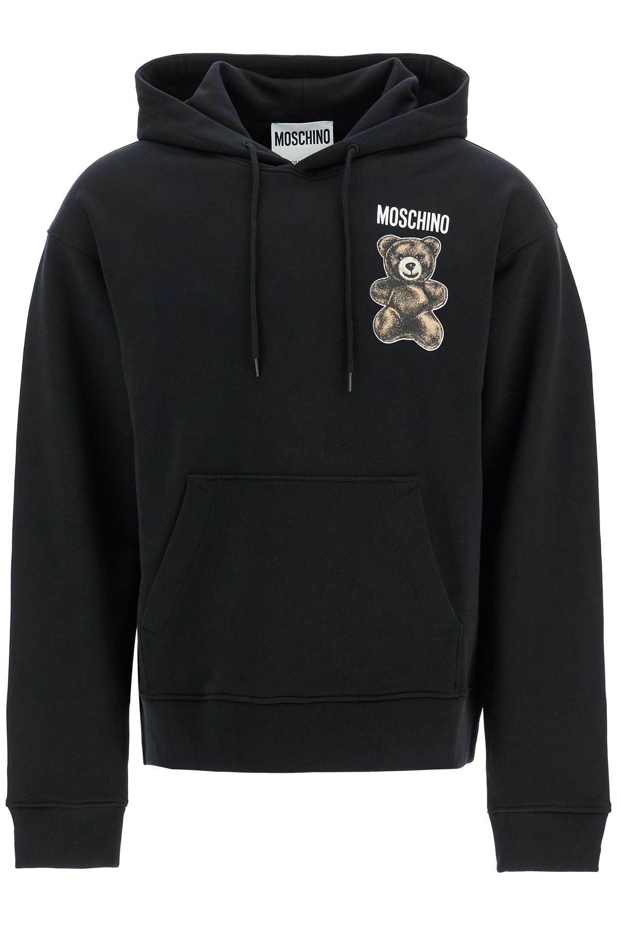 MOSCHINO moschino teddy bear hooded sweat Black Moschino