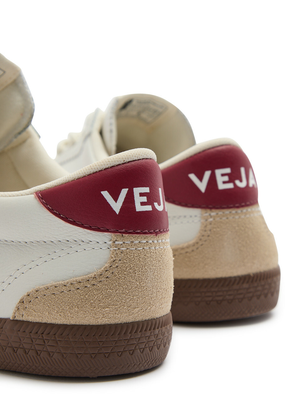 Veja Volley Panelled Leather Sneakers Red VEJA