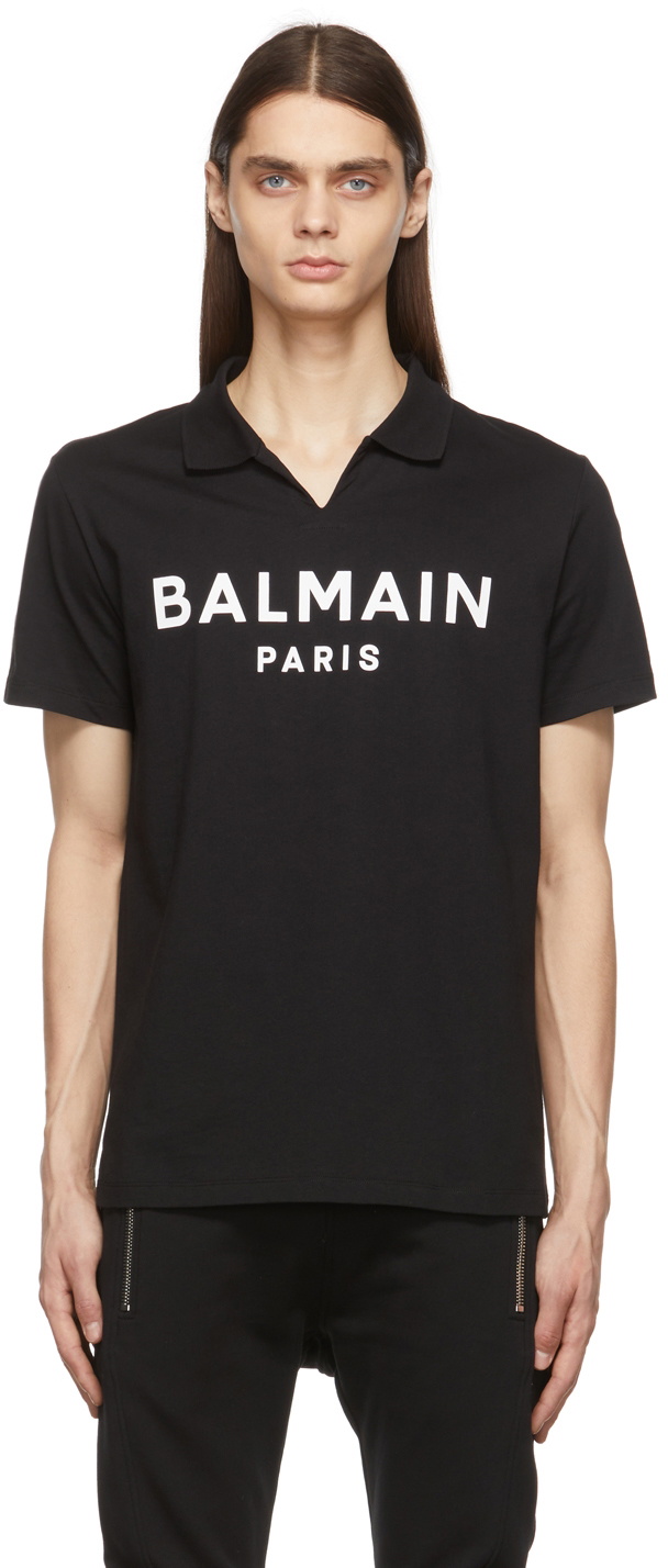 Balmain Black Logo Polo Balmain