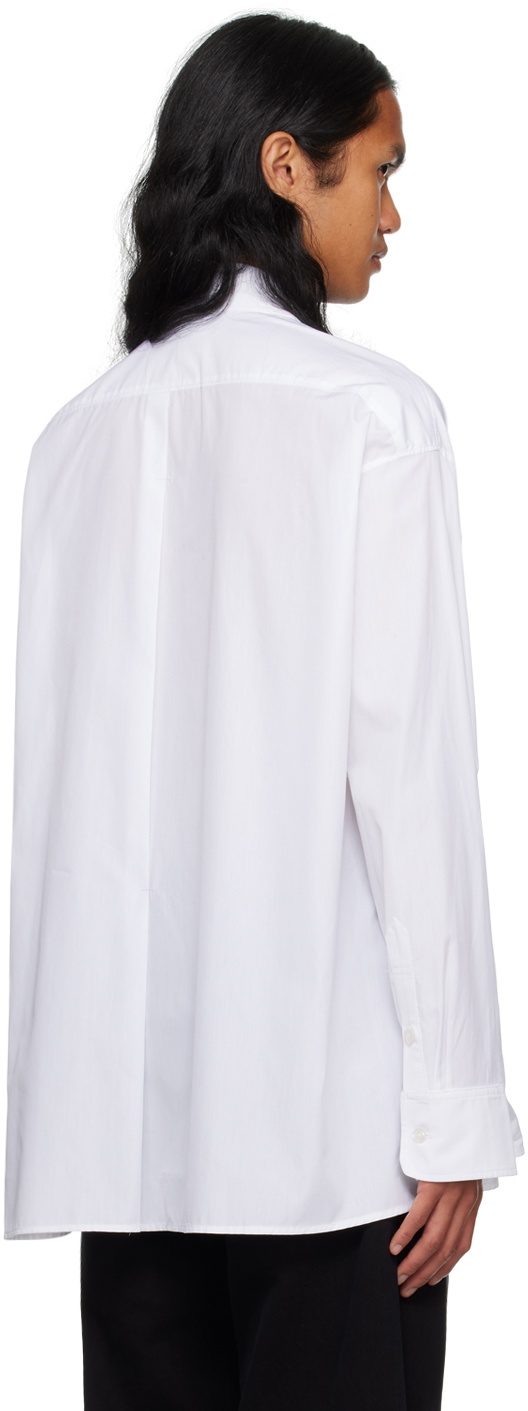 LGN Louis Gabriel Nouchi White Slashed Shirt